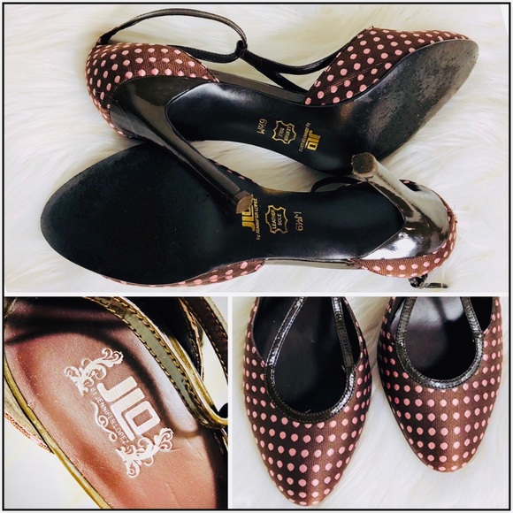 Jennifer Lopez | Shoes | Jennifer Lopez Polka Dot Tstrap Pumps | Poshmark